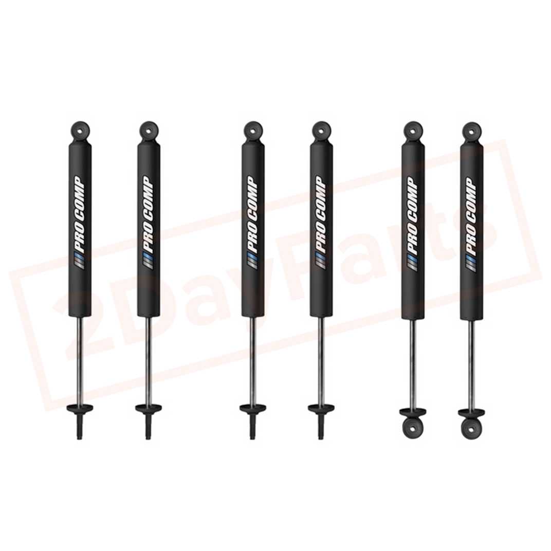 Kit of 6 Pro Comp Front & Rear Pro-X Gas Shocks for Ford Bronco 1980 ...